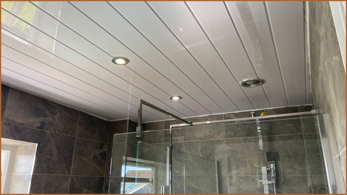 How to Fit PVC Ceiling Panels in a Bathroom | Handyman Ben
