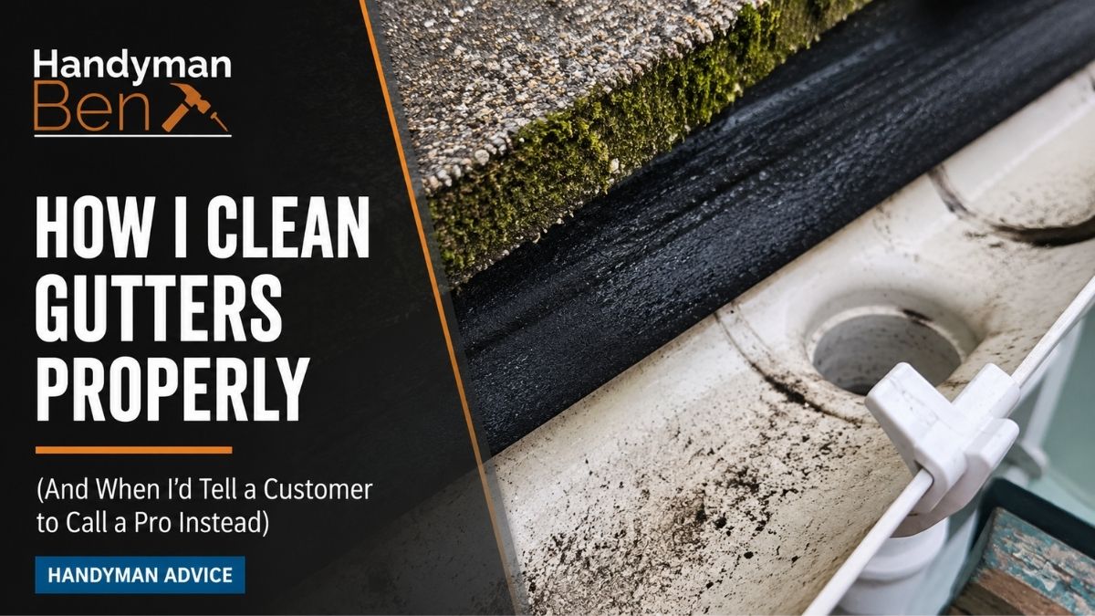 How to Clean Gutters Safely: Tools, Tips & When to Call a Professional